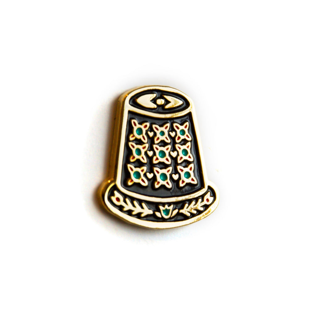 Thimble - Enamel Pin – Maker Valley